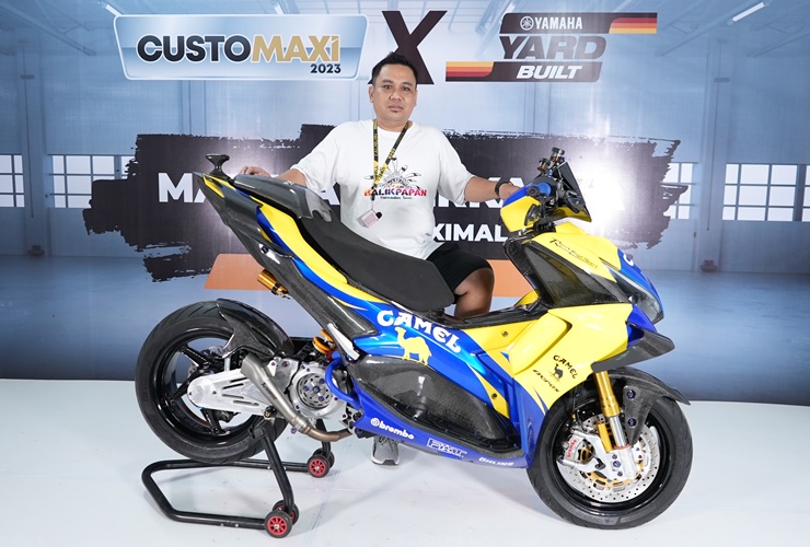 Modifikasi All New Aerox "Camel Yamaha MotoGP", Nostalgia Era Kejayaan ...
